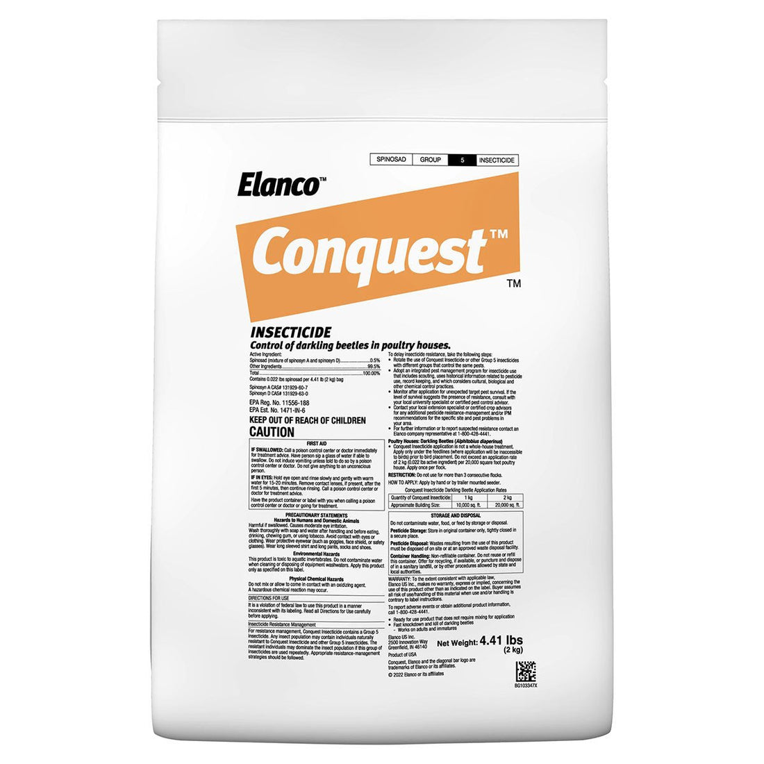 Elanco Conquest™, 4.4 lbs Bag – QC Supply
