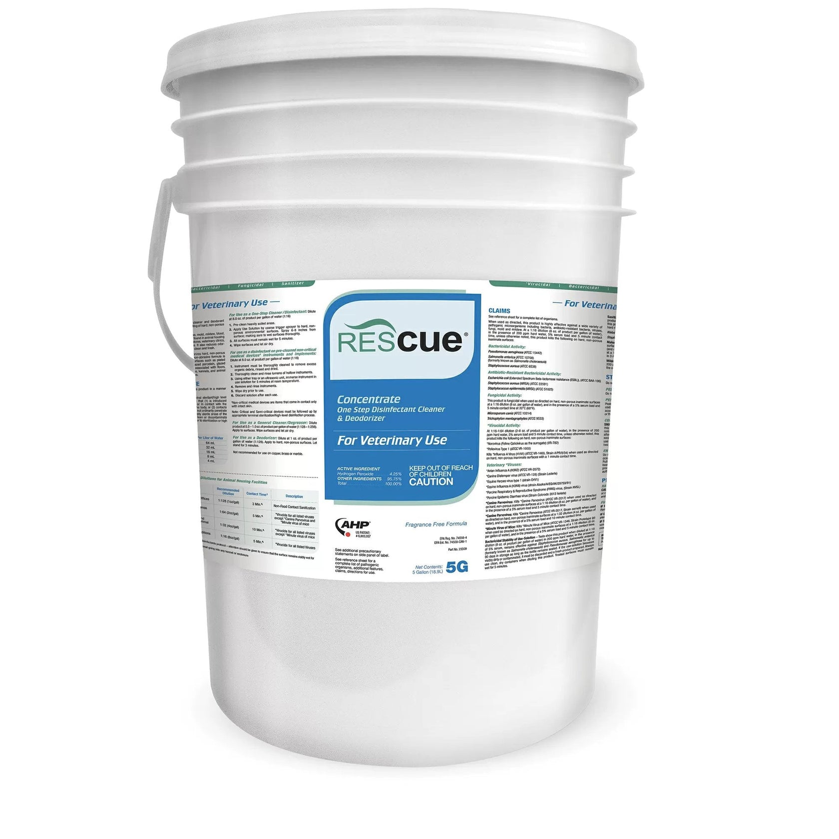 Rescue™ Disinfectant Concentrate - For Veterinary Use – QC Supply